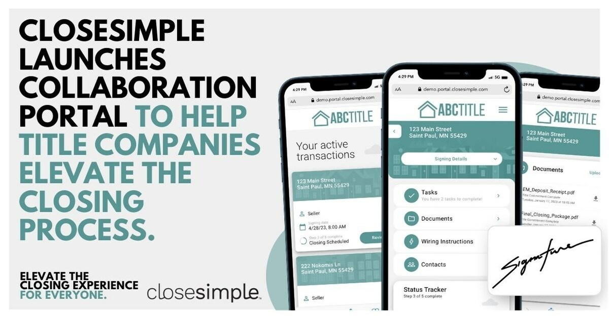 CloseSimple Launches Collaboration Portal to Help Title Companies ...