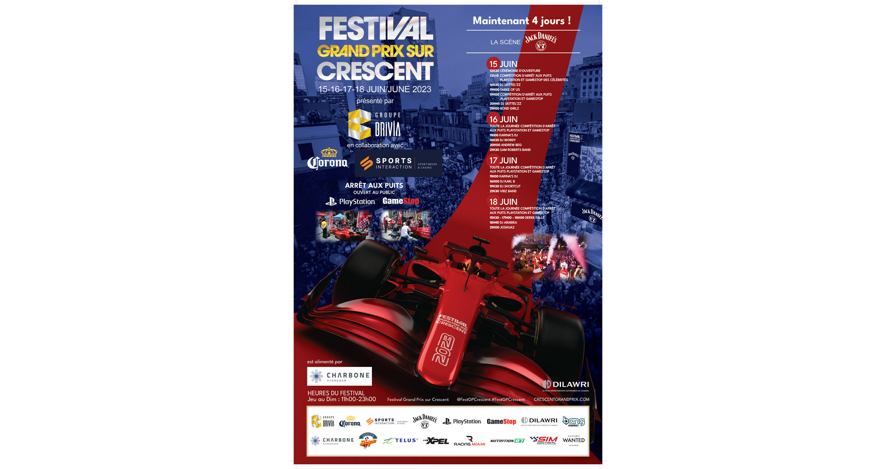 CRESCENT STREET GRAND PRIX FESTIVAL RETURNS TO DOWNTOWN MONTREAL ON ...