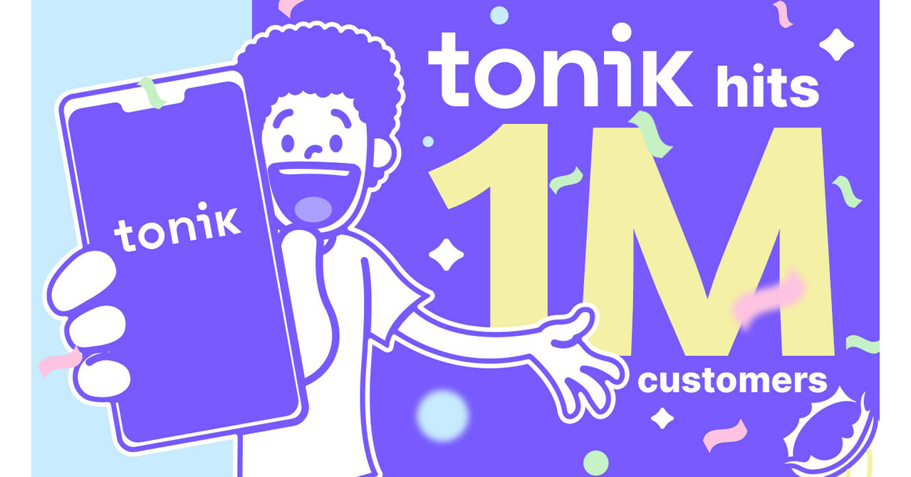 Tonik Hits 1M customers