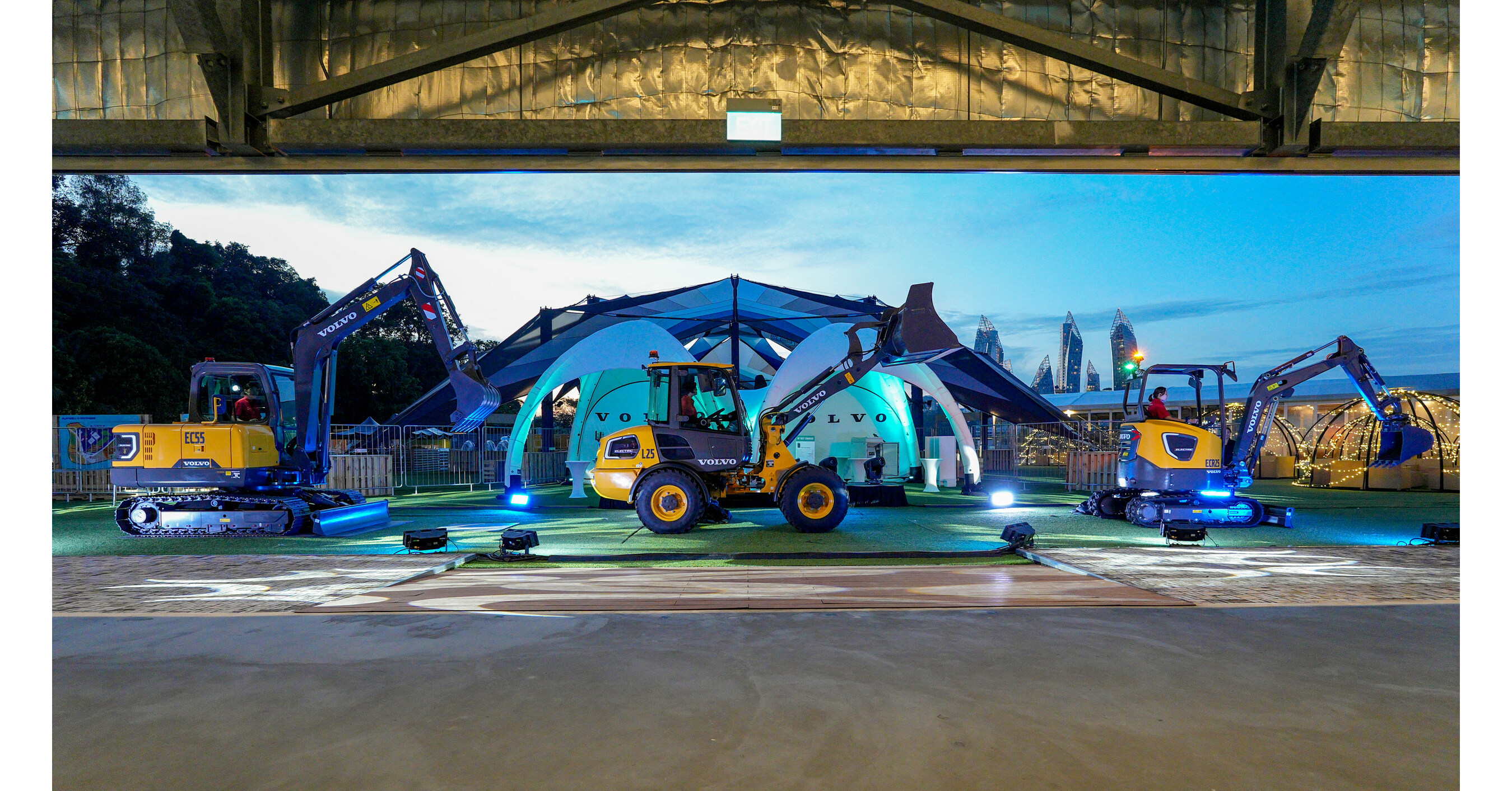 Southeast Asia's first electric construction machines arrive in Singapore