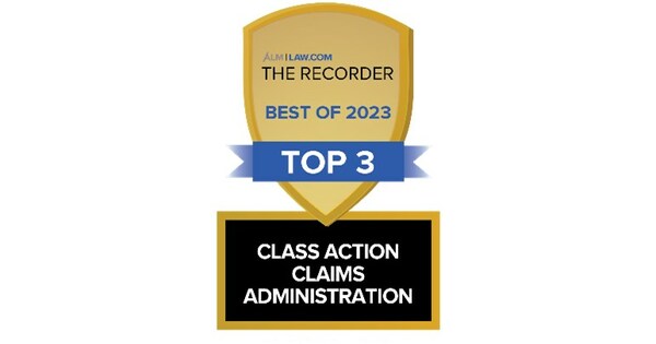 ANGEION GROUP NAMED TOP 3 CLASS ACTION CLAIMS ADMINISTRATOR BY THE RECORDER
