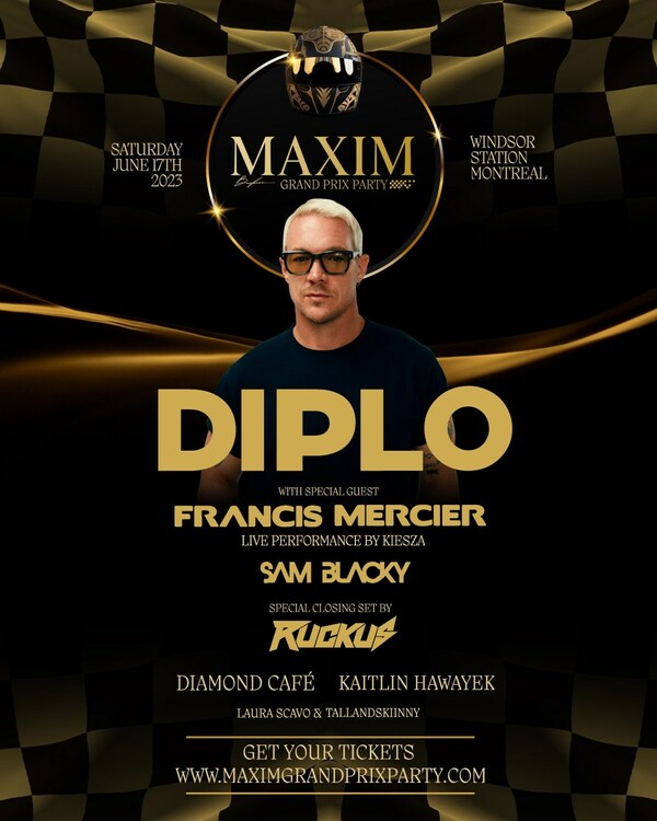 PRESTIGIOUS MAXIM GRAND PRIX PARTY RETURNS TO MONTREAL FOR IT'S SECOND ...