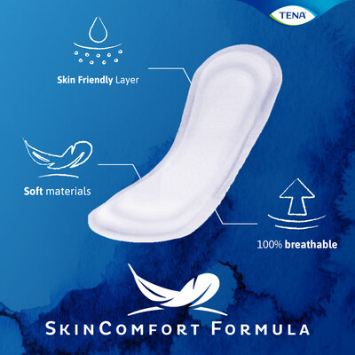 TENA Launches Sensitive Care™ Pads with its SkinComfort Formula™