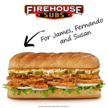Firehouse Subs® Gives Free Sub with Any Purchase if You Have the Name ...