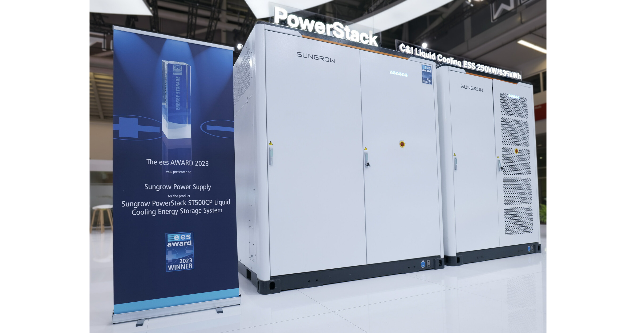 Sungrow Wins ees AWARD 2023 with Its C&I Liquid Cooled ESS PowerStack