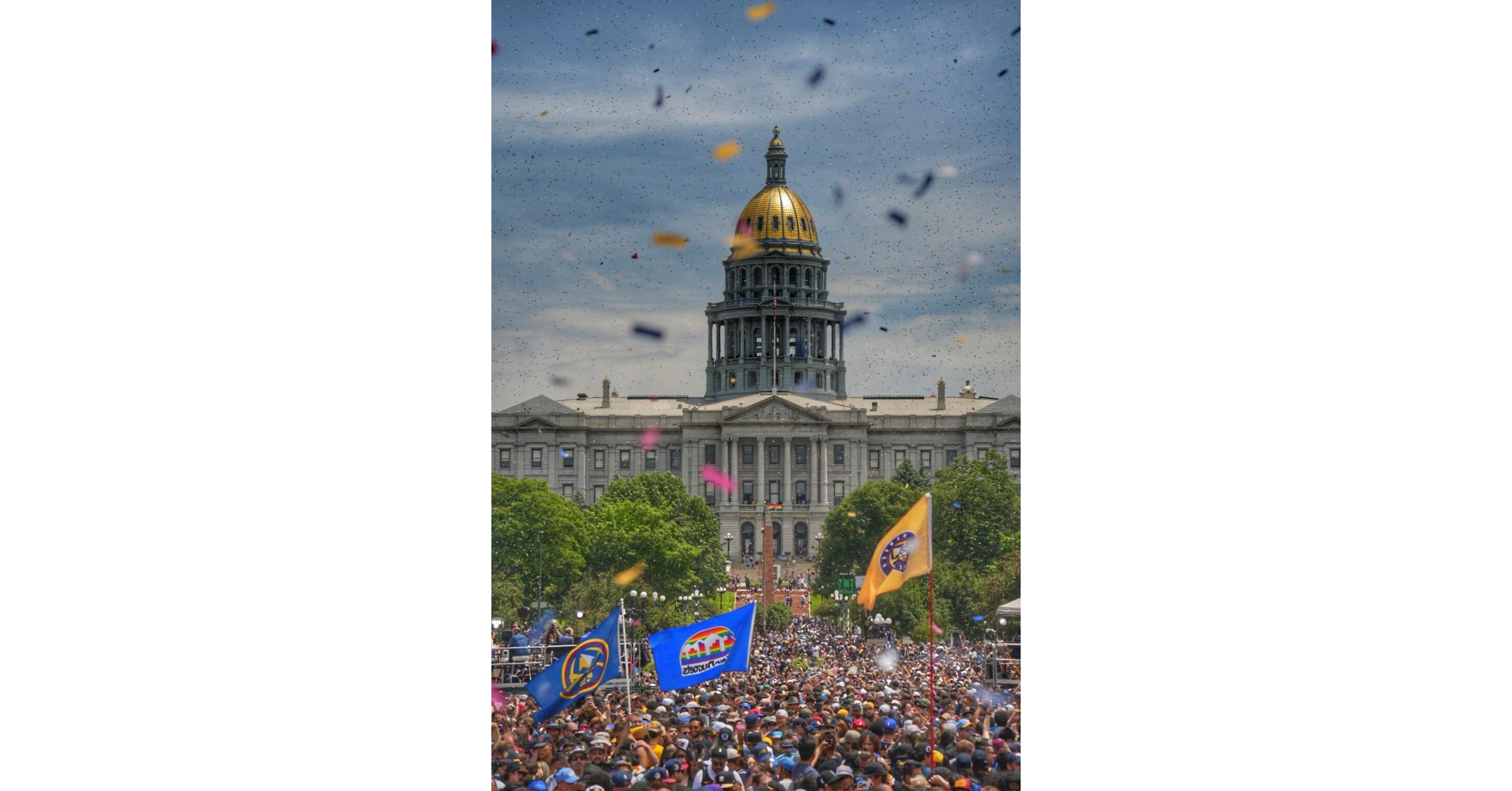 Hundreds of Thousands Line Streets of Downtown Denver to Celebrate ...