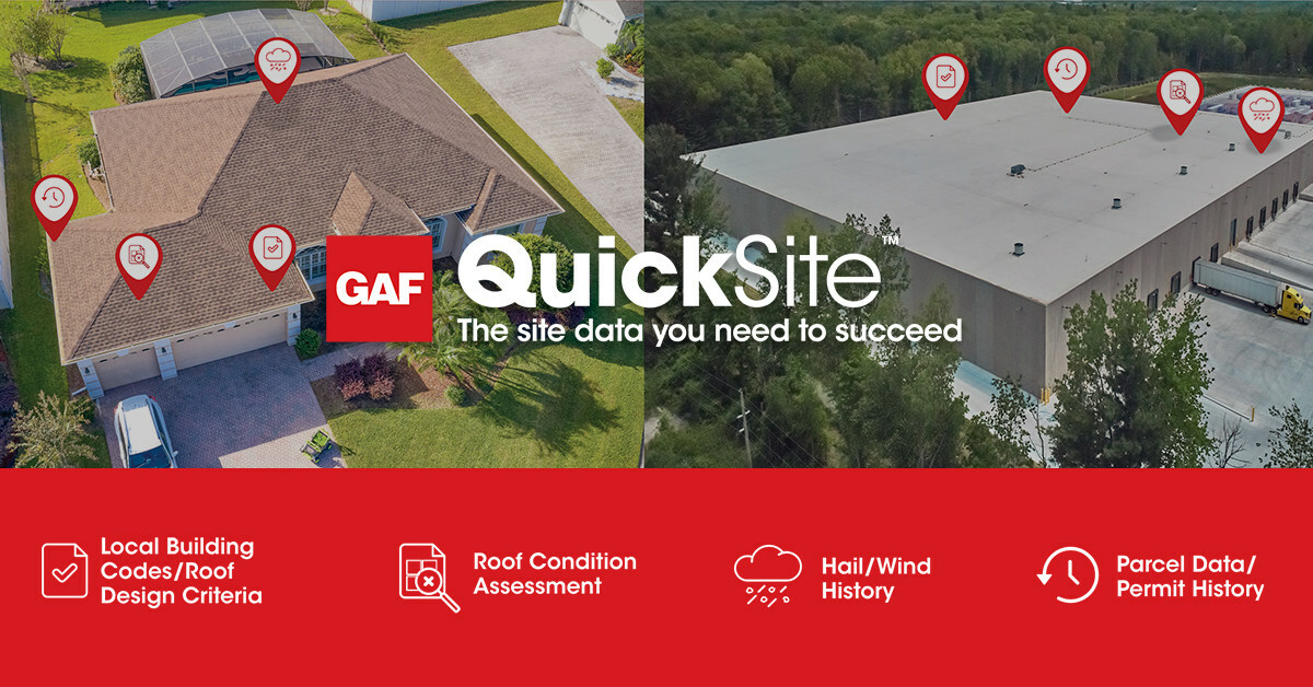 New GAF QuickSite™ Reports Saves Contractors and Design Professionals ...