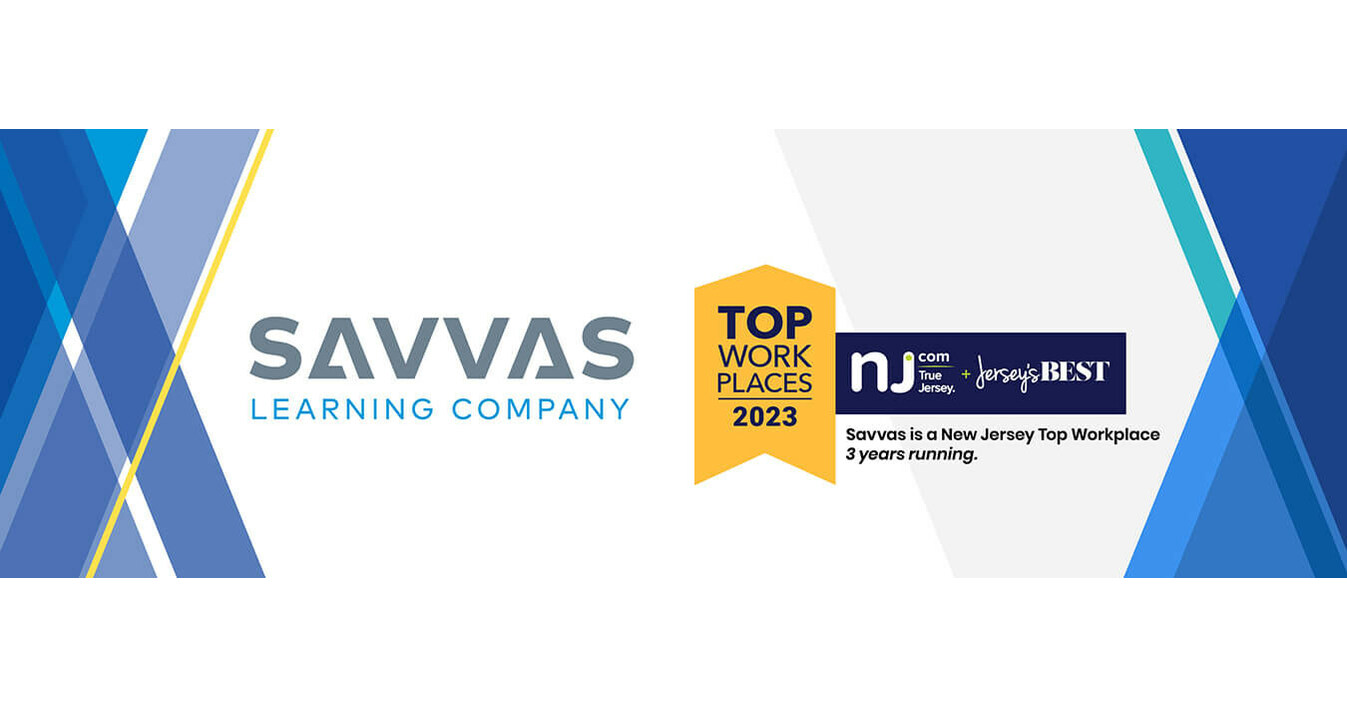Savvas Learning Company Named a 2023 New Jersey Top Workplace