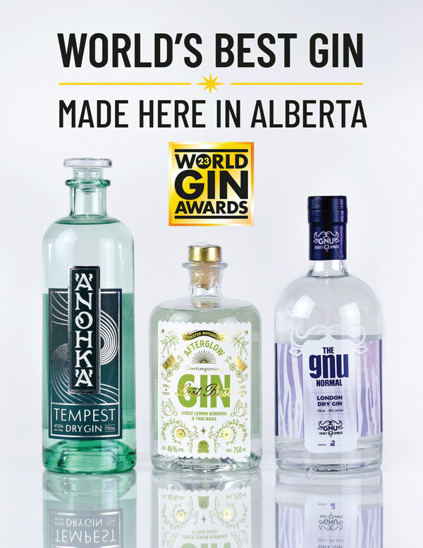 WORLD'S BEST GIN MADE HERE IN ALBERTA