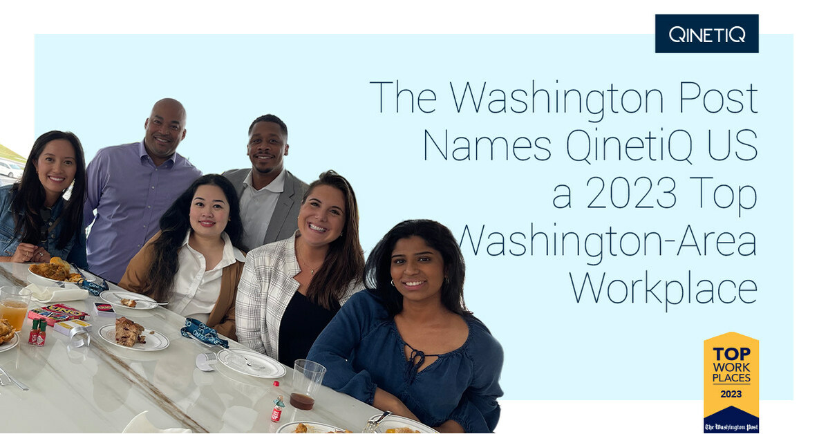 QinetiQ US named a 2023 Top Workplace by The Washington Post