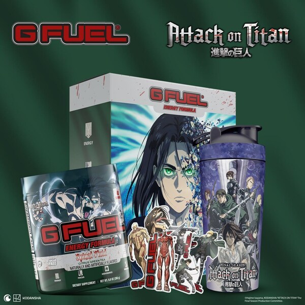 G FUEL, Crunchyroll and Kodansha Rise Above the Walls with "Attack on ...