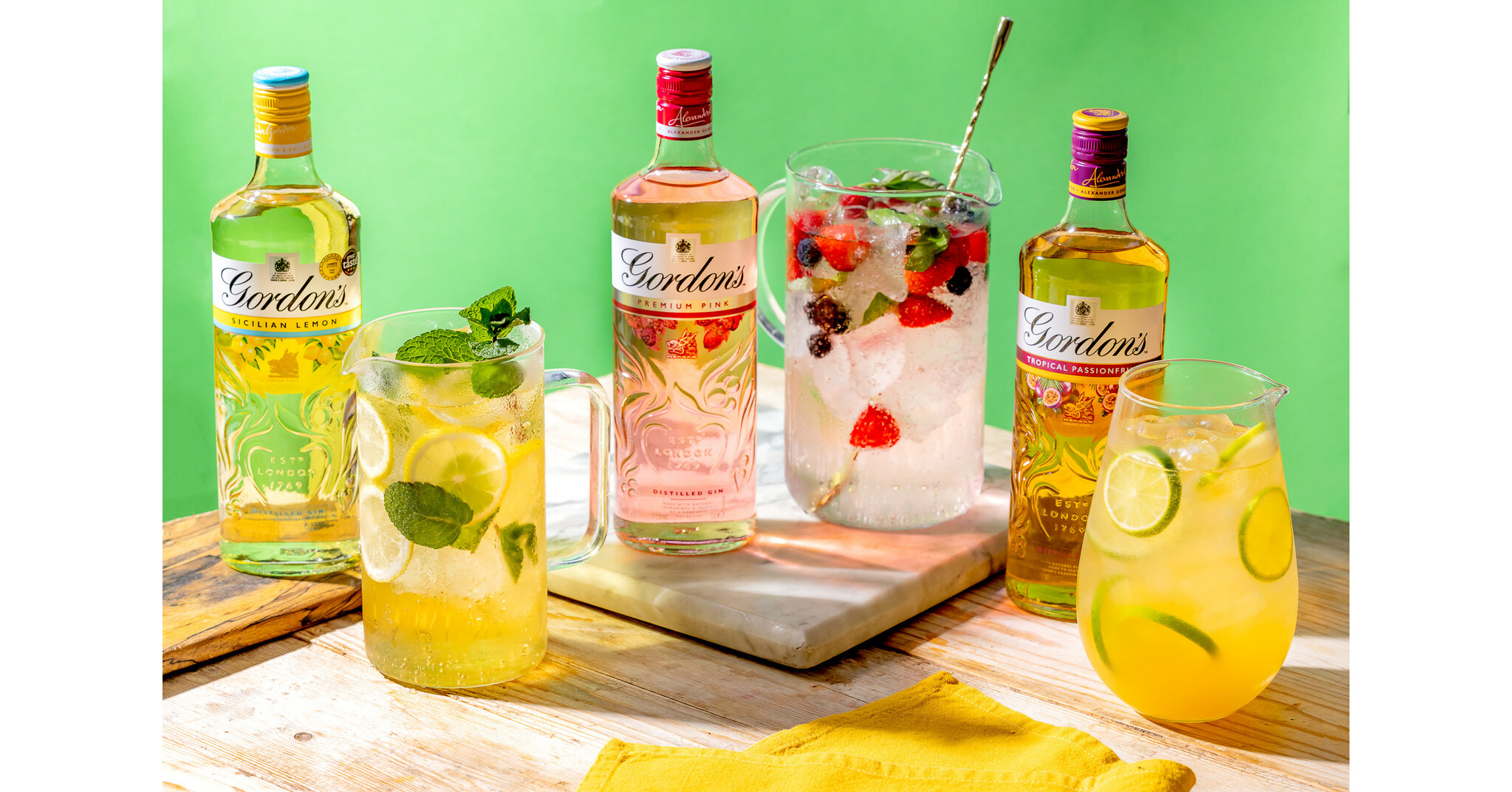 Gordon's Two Minute Pitcher Creations are easy show-stoppers of the summer