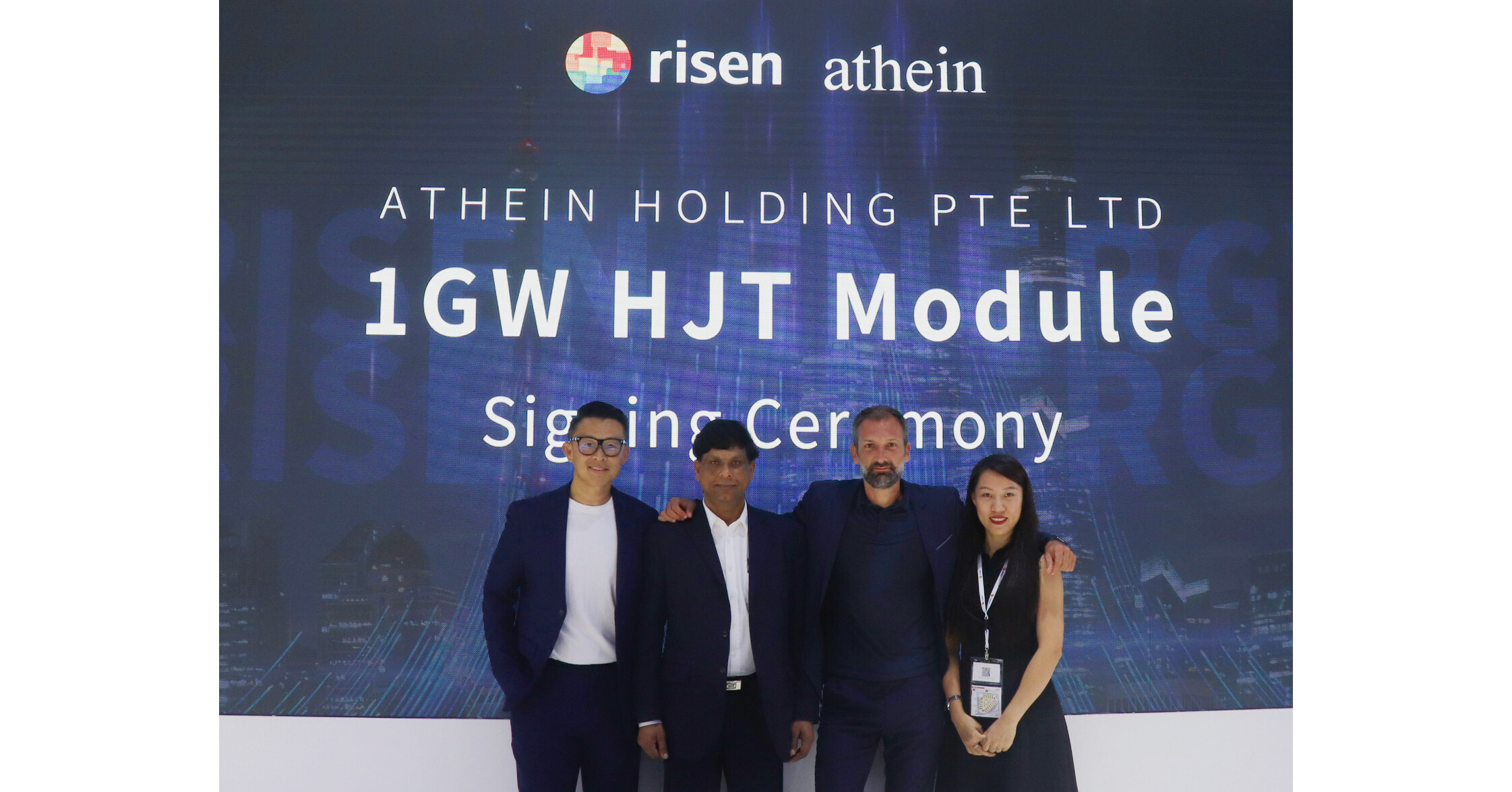 Risen Energy signe avec Athein un accord d'approvisionnement pour un ...