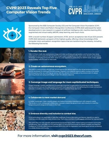 CVPR Reveals Top Five Trends in Computer Vision