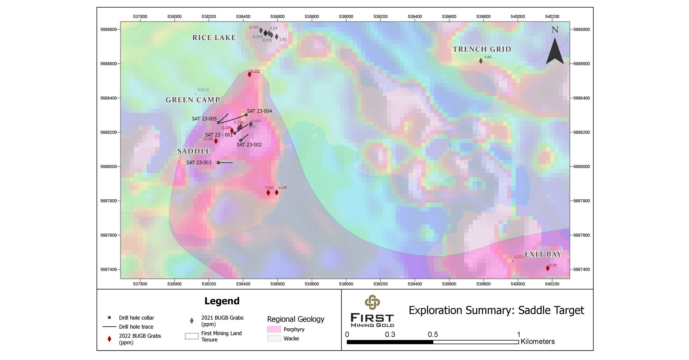 First Mining Gold Intersects 0.92 g/t Au Over 114 Metres and 0.75 g/t ...