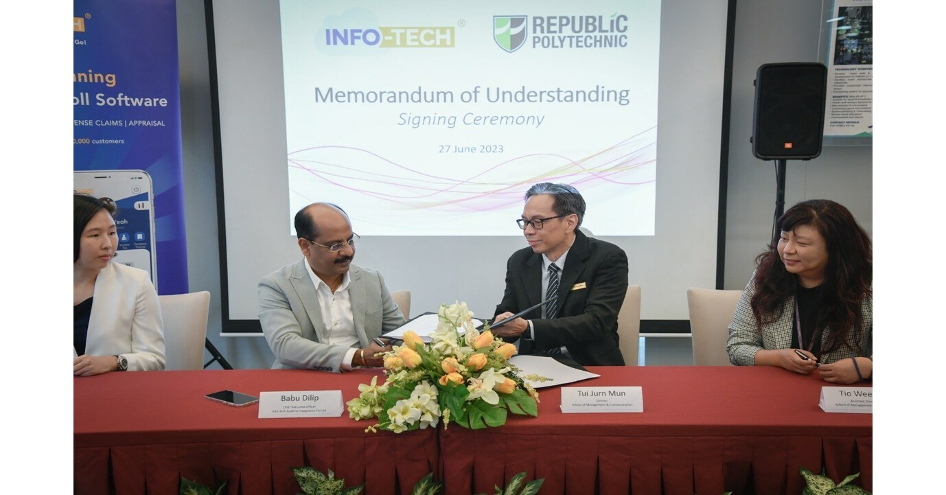 Info-Tech Systems Integrators signs MOU with Republic Polytechnic for ...