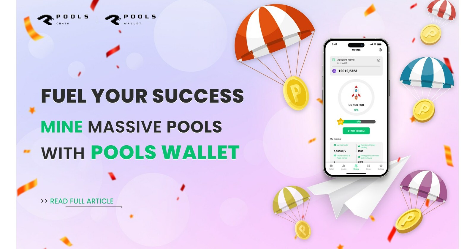 FUEL YOUR SUCCESS: MINE MASSIVE REWARDS WITH POOLS WALLET