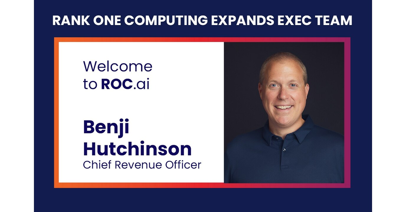 Rank One Computing Expands 'ROC-star' Lineup With New CRO Benji Hutchinson