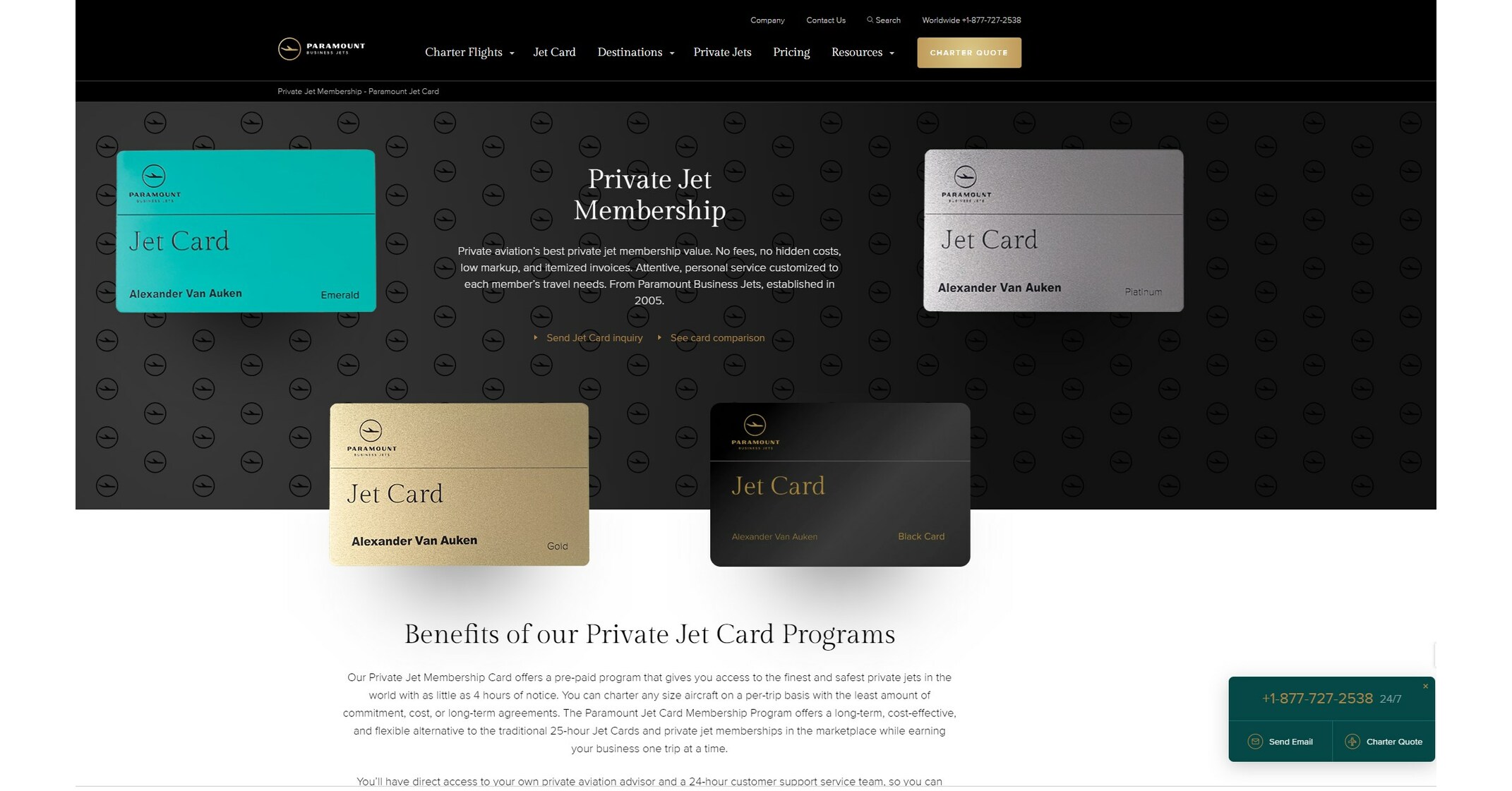 Paramount Business Jets Introduces $1MM Jet Card as Demand Soars for ...