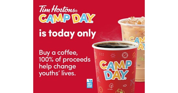 Tim Hortons Camp Day is TODAY! Buy a hot or iced coffee at Tims and 100 ...