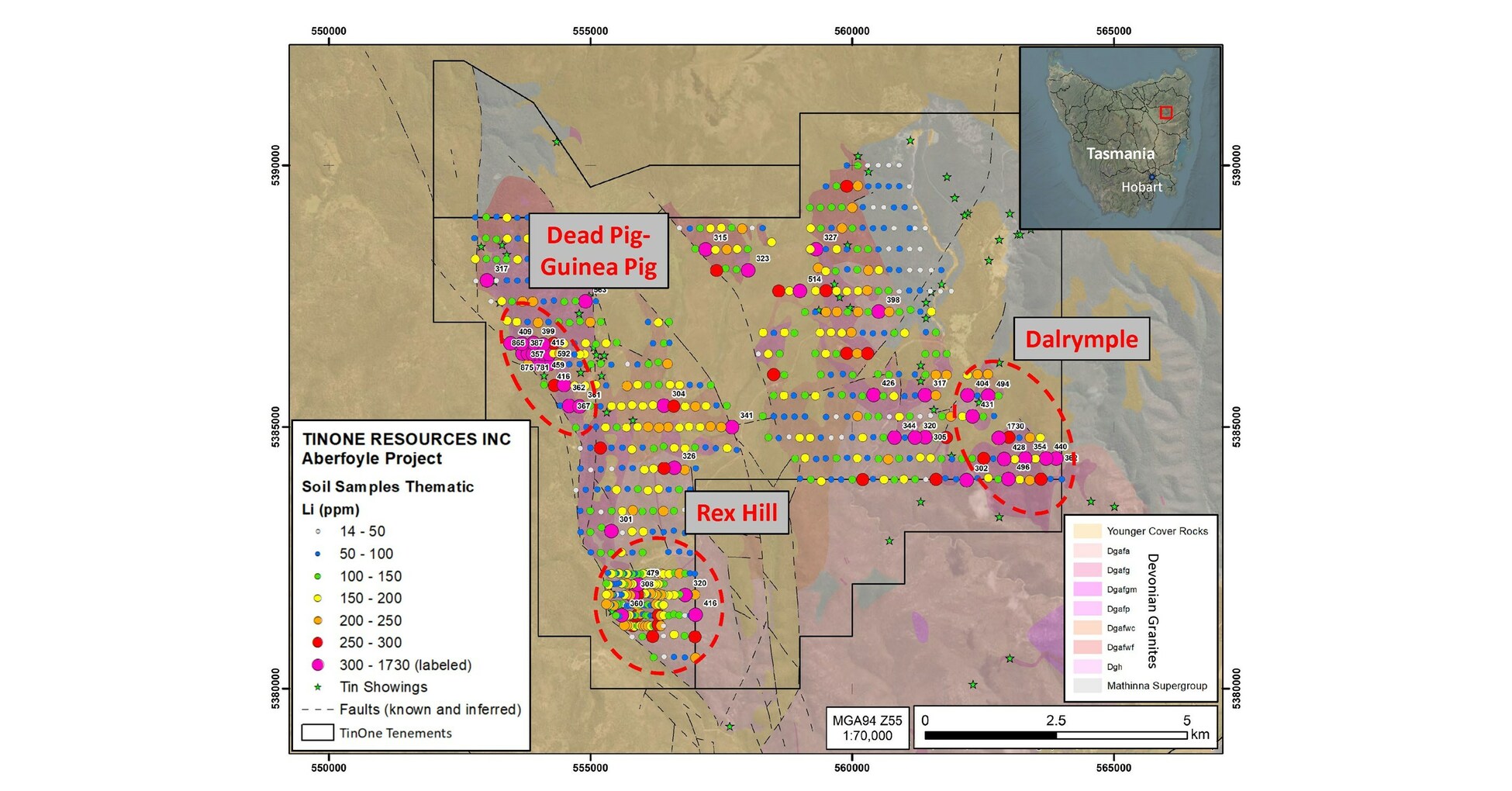 TINONE DEFINES NEW ZONE OF STRONG LITHIUM-IN-SOIL ANOMALISM AT ITS ...