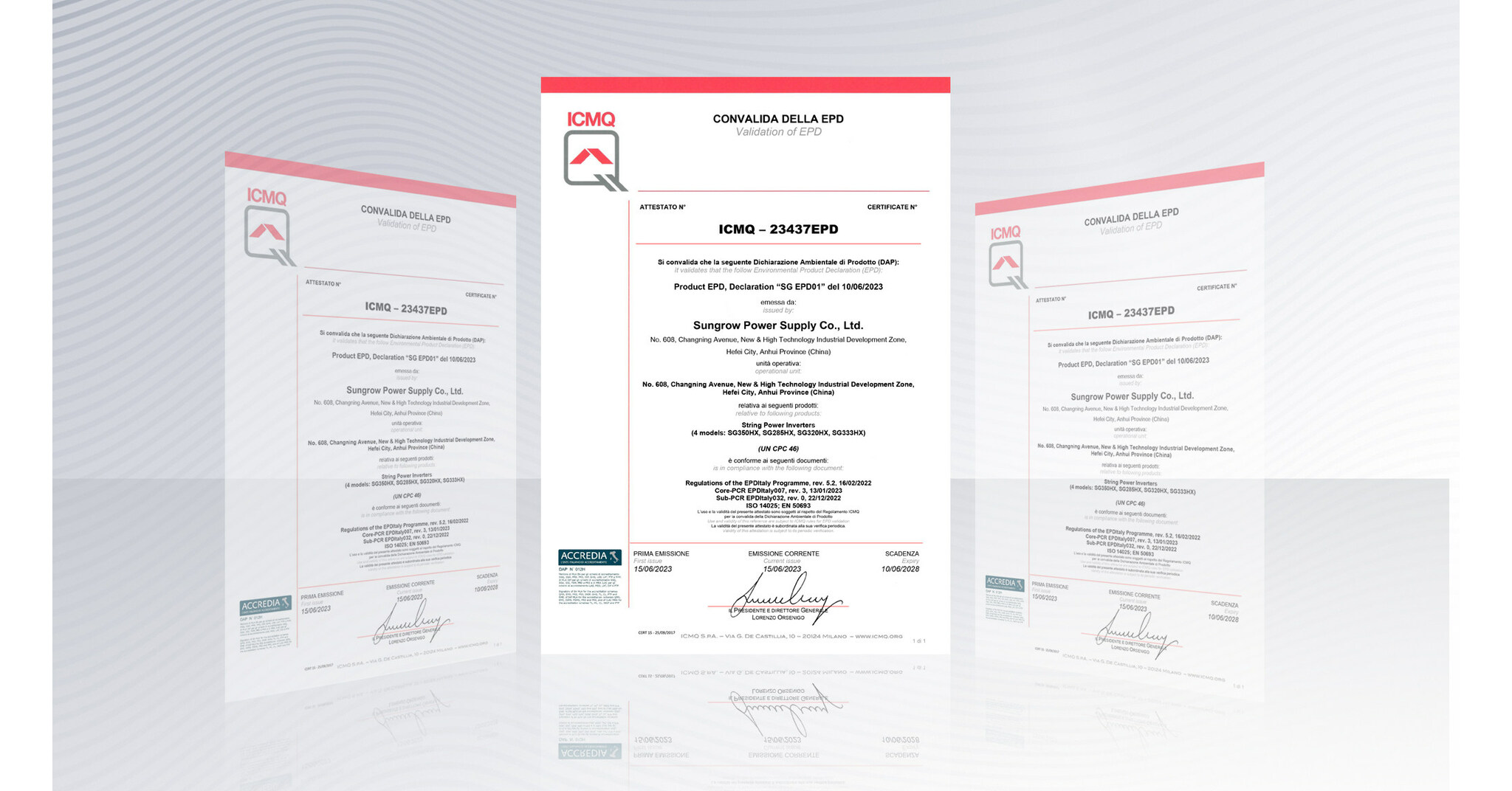 Sungrow Receives Environmental Product Declaration (EPD) Certification ...