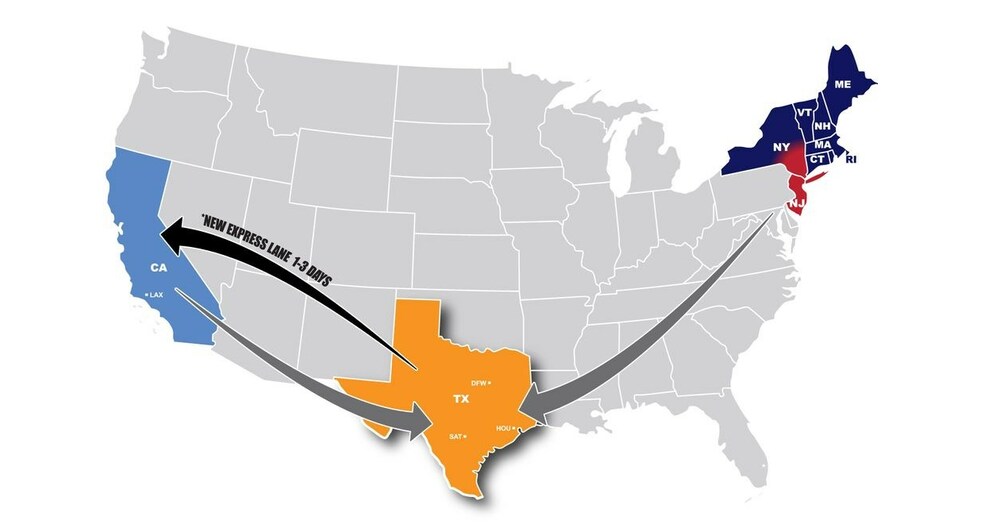 EDI Express Now Services Inbound/Outbound From Texas