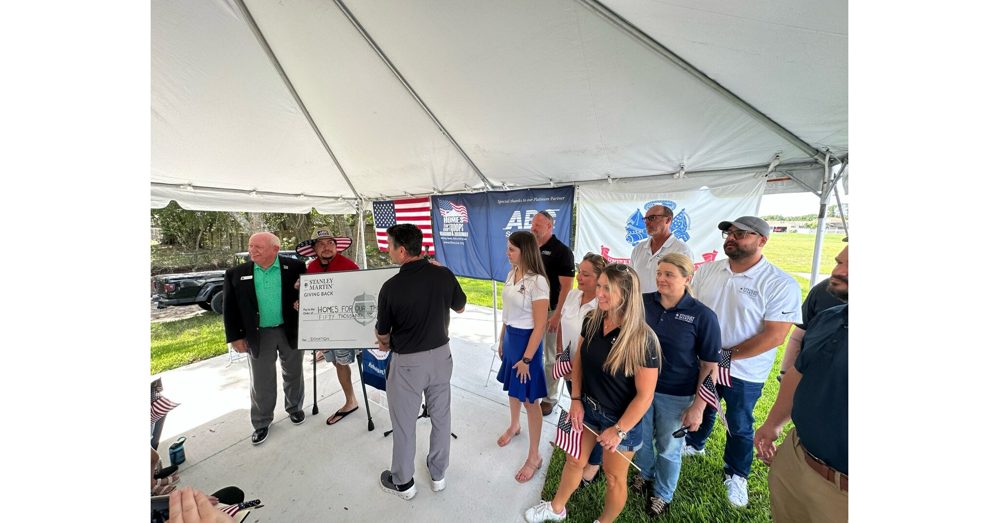Stanley Martin Homes Honors Severely Injured Veteran with a $50,000 ...