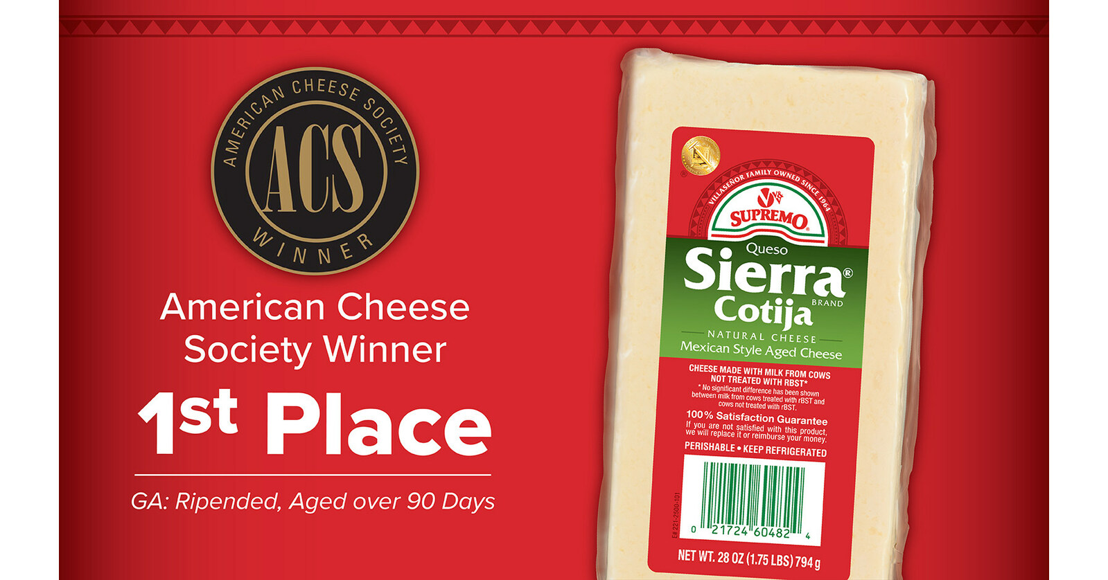 V&V Supremo® Celebrates Double Victory at the American Cheese Society ...