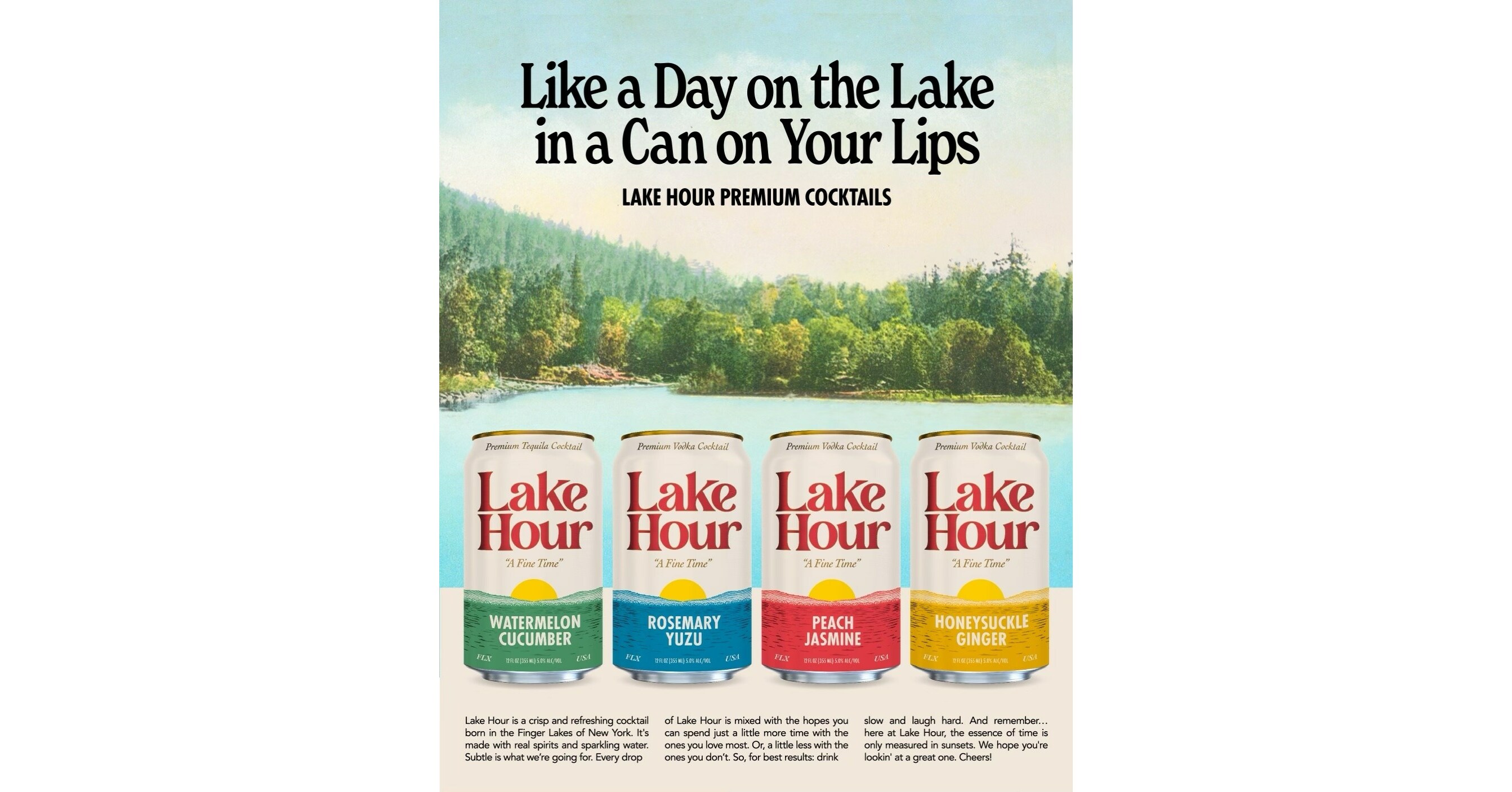Lake Hour, a New Line of Sparkling Cocktails Created by Film Producer ...