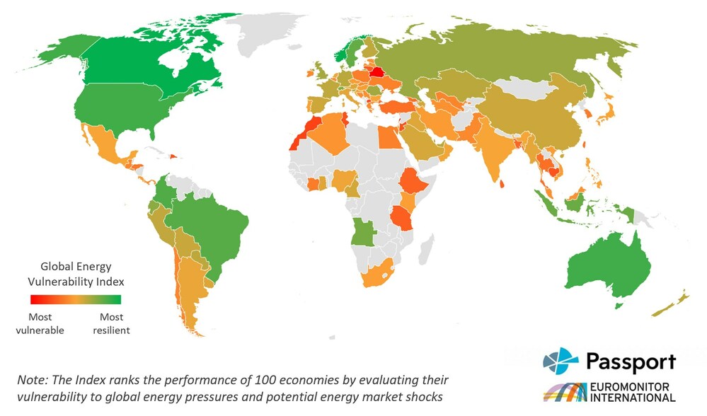 Euromonitor's first-ever Global Energy Vulnerability Index highlights ...