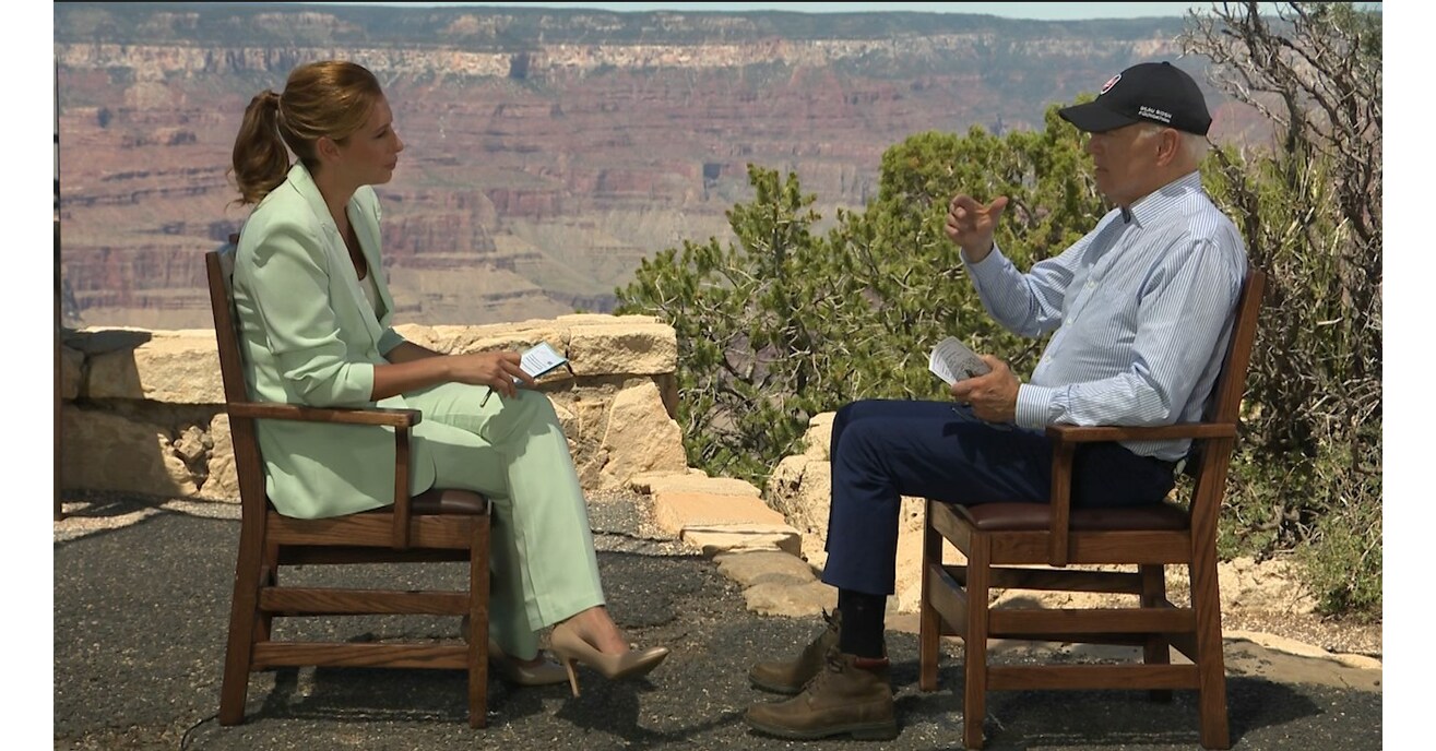 PRESIDENT BIDEN GIVES EXCLUSIVE INTERVIEW TO THE WEATHER CHANNEL ...