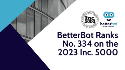 With Three-Year Revenue Growth of 4,018%, BetterBot Ranks No. 334 Among ...