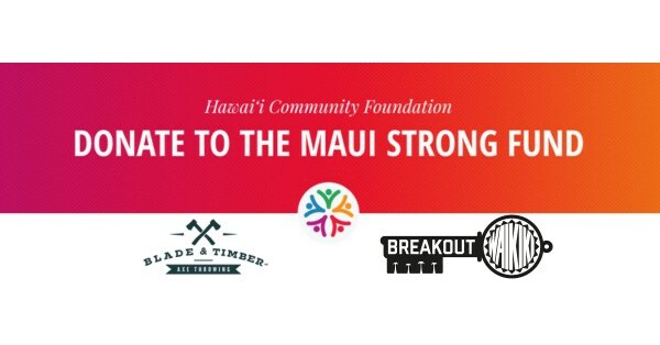 Blade & Timber and Breakout Join Forces to Support Maui Relief Initiatives
