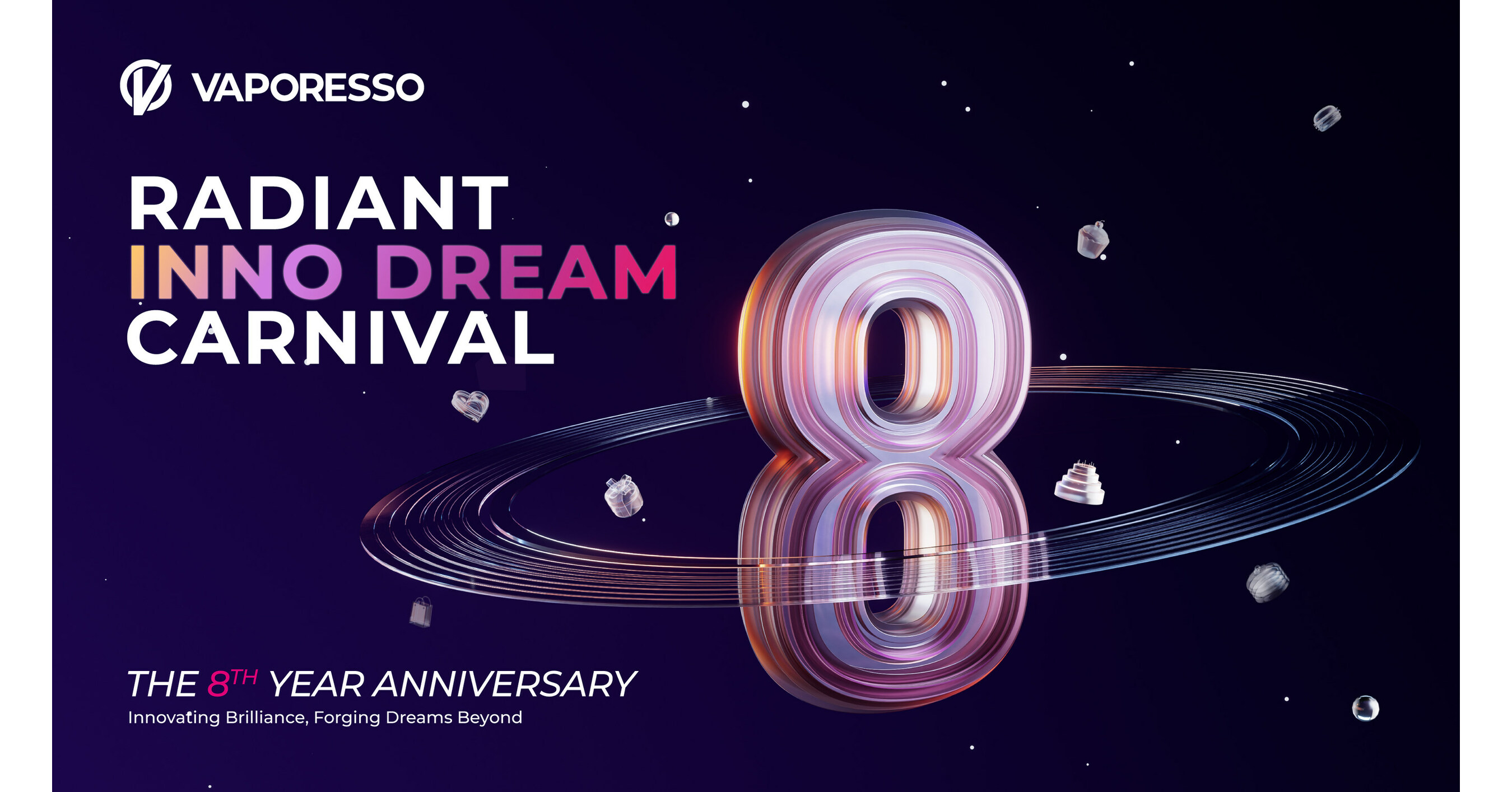 VAPORESSO célèbre son 8e anniversaire avec le Radiant Inno Dream Carnival