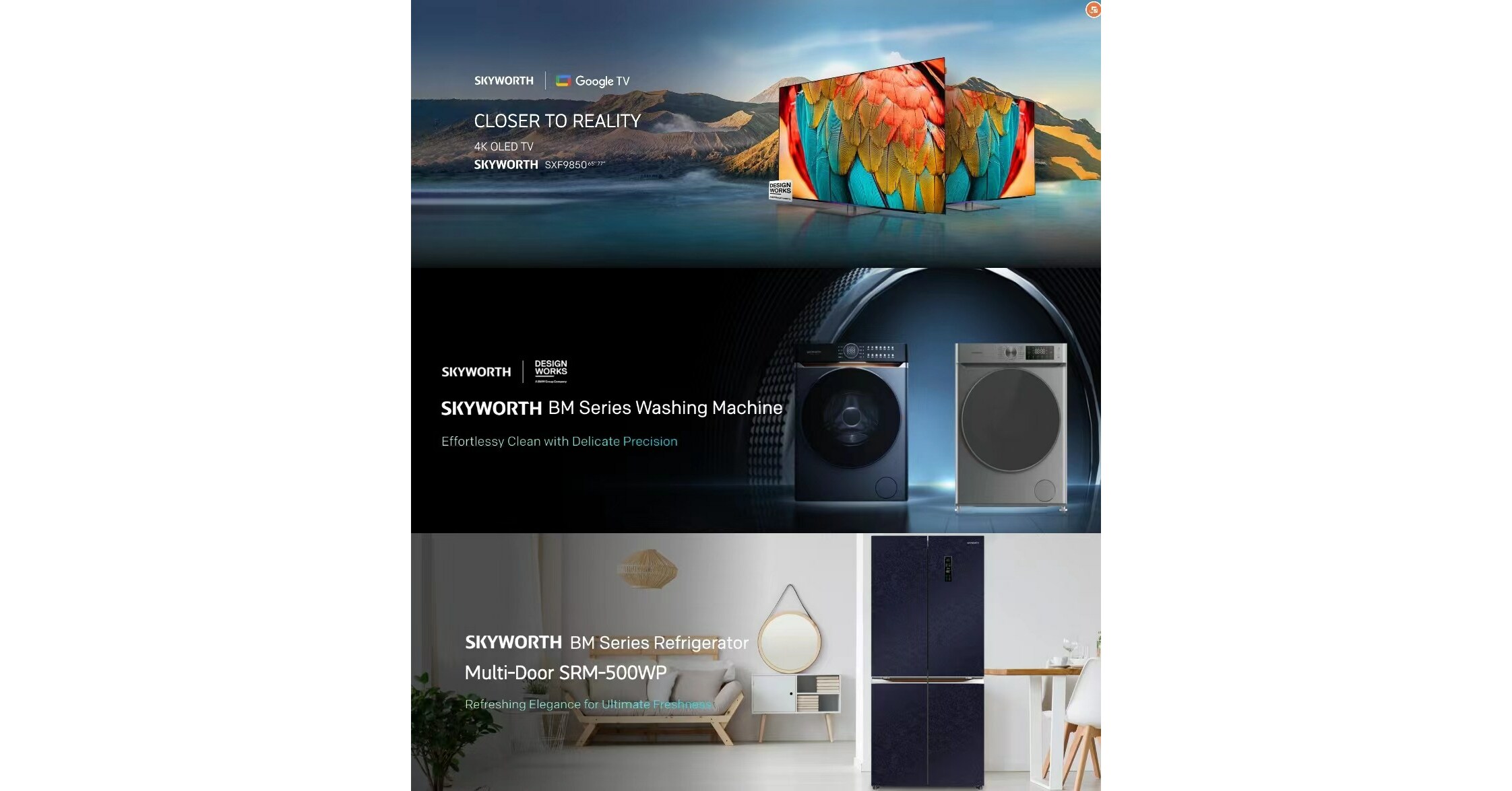 The technology-leading brand SKYWORTH teamed up with BMW design company ...