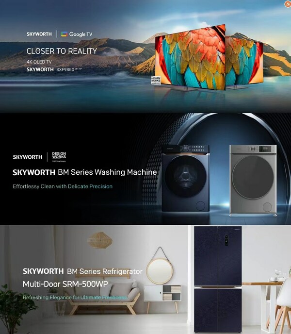 The technology-leading brand SKYWORTH teamed up with BMW design company ...
