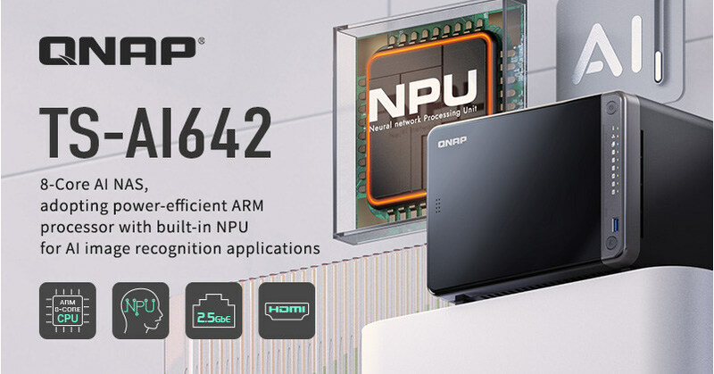 QNAP Introduces ARM-based AI NAS - TS-AI642 with 6 TOPS NPU ...