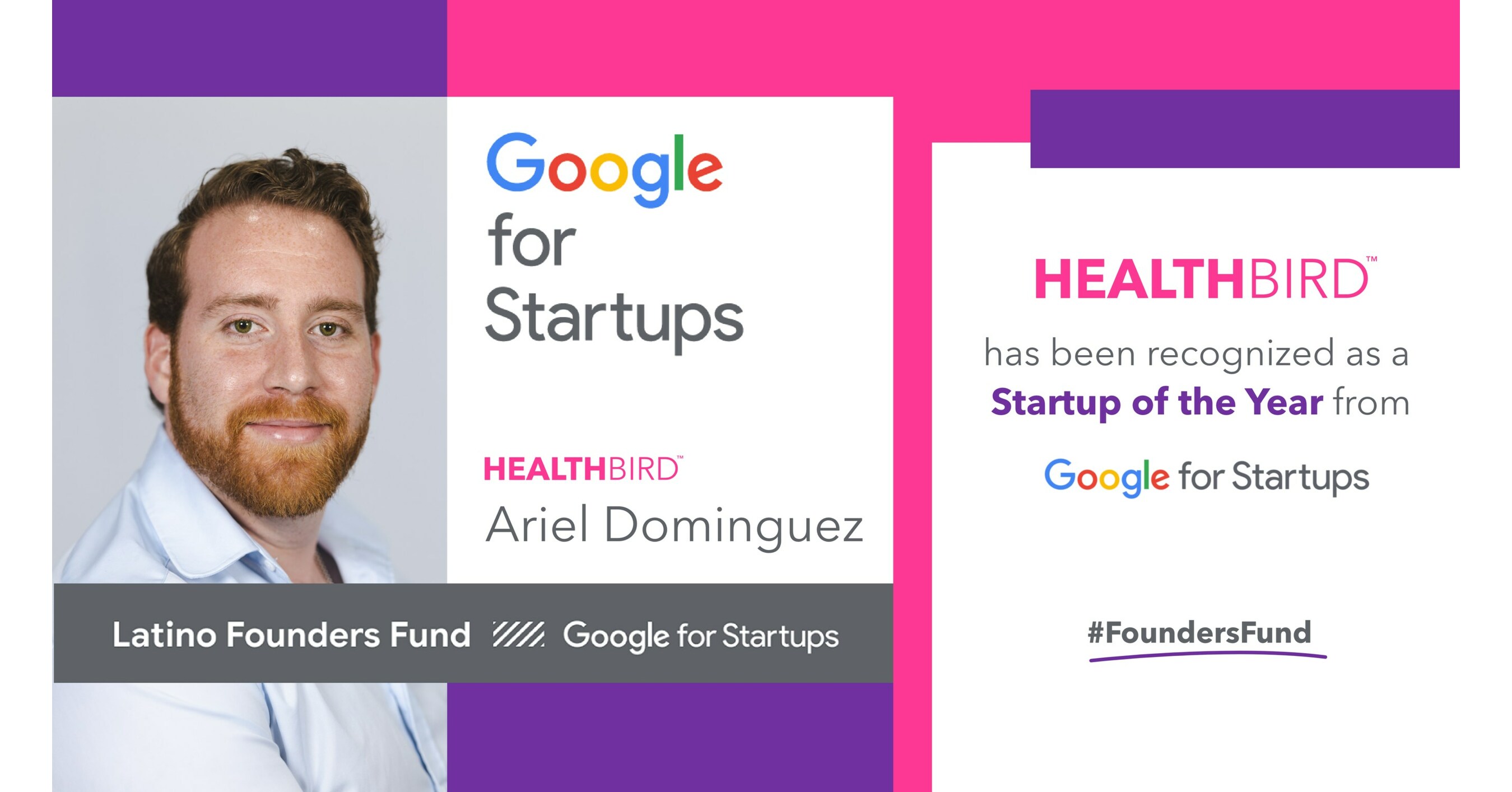 HealthBird Selected by Google for Startups for Latino Founders Fund