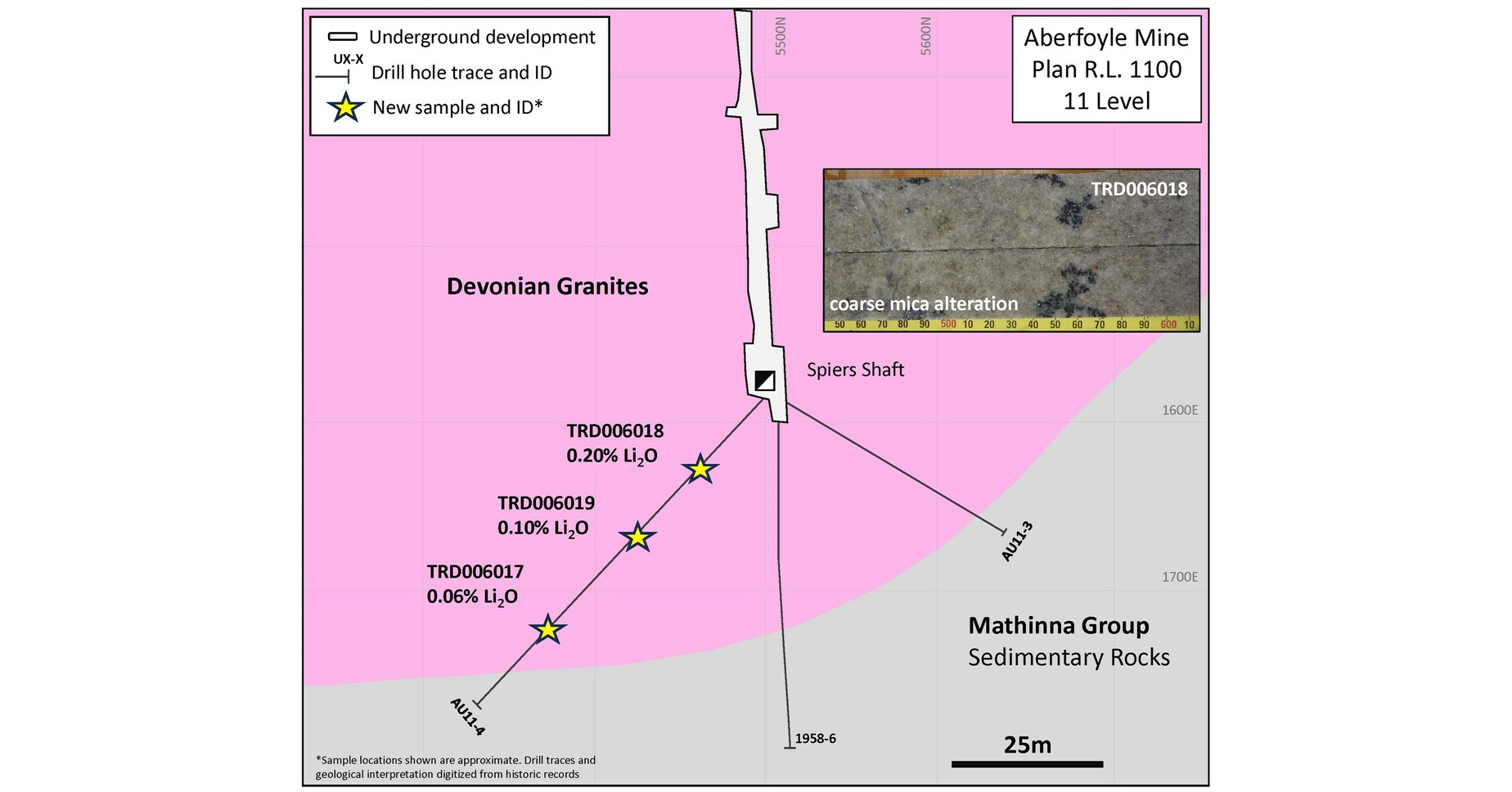 TINONE SAMPLES LITHIUM MINERALIZATION IN HISTORICAL DRILL CORE FROM ITS ...