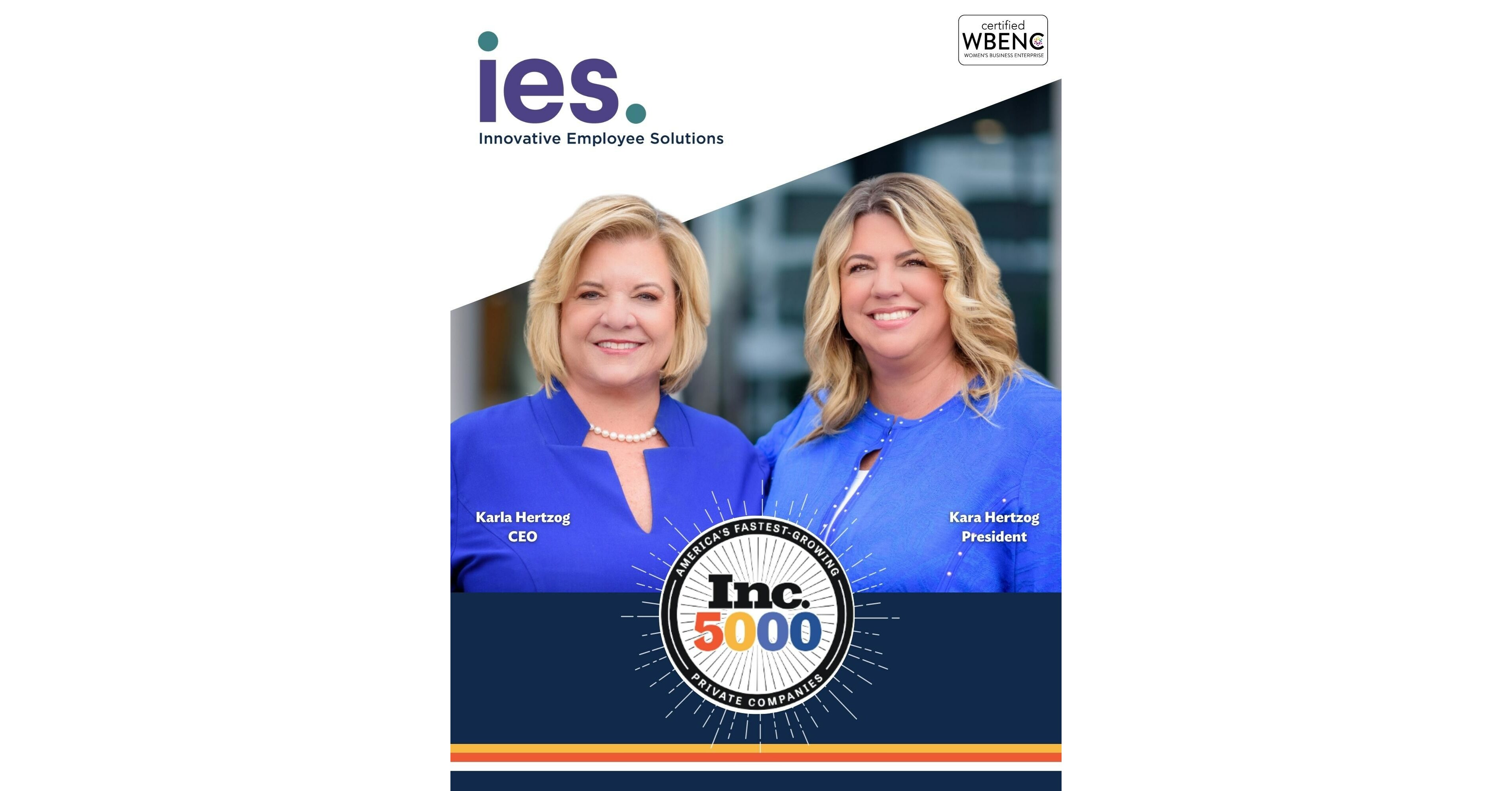 Innovative Employee Solutions (IES) Recognized on the 2023 Inc. 5000 for a 2nd Consecutive Year