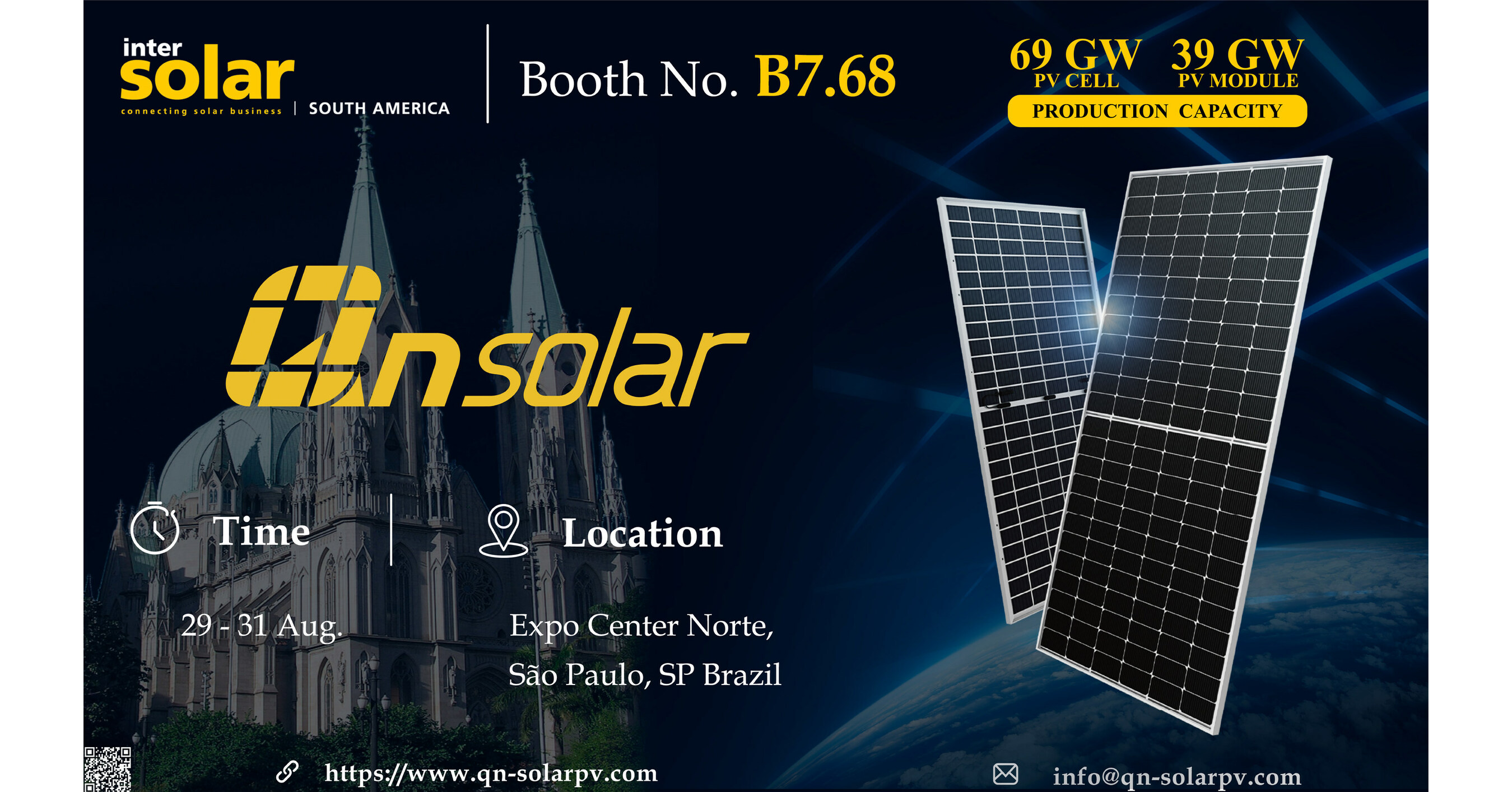 Qn-SOLAR étend sa présence mondiale en participant à l'Intersolar South ...