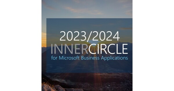 Sunrise Technologies Achieves the 2023-2024 Microsoft Business Applications Inner Circle Award
