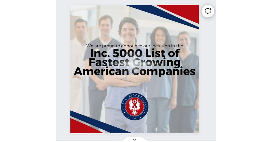 EGA ASSOCIATES EARNS COVETED SPOT ON THE INC. 5000 LIST FOR THE THIRD ...