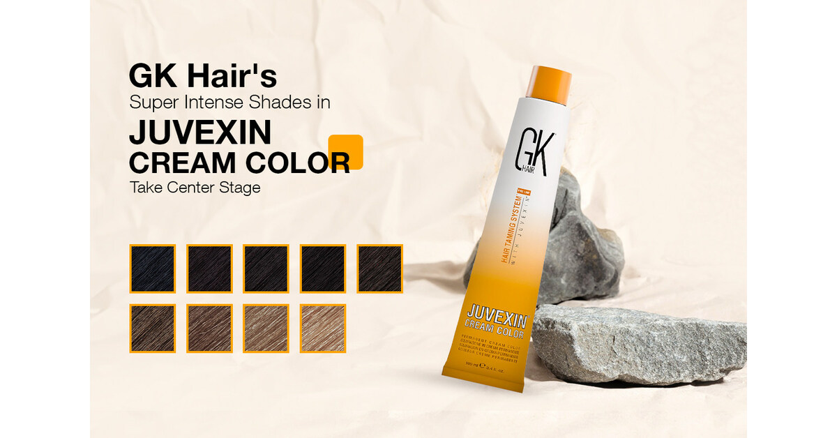 GK Hair's Super Intense Shades in Juvexin Cream Color Take Center Stage
