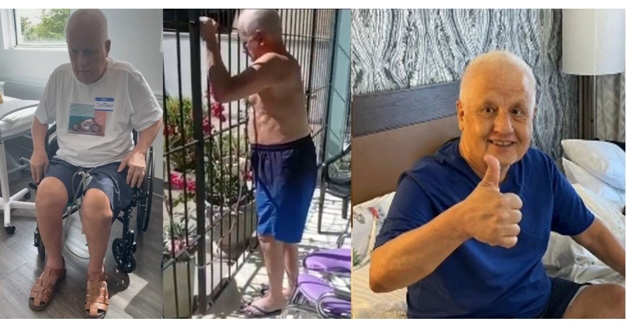 Brasileiro com câncer de próstata e compressão medular paralisado em cadeira de rodas volta a ...