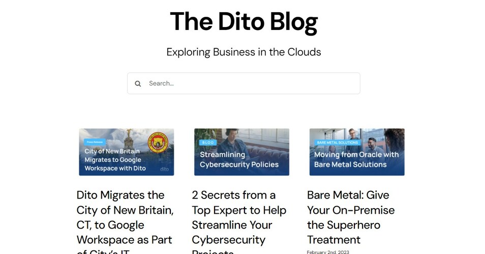 Dito Announces Expansion of its Cybersecurity Practice and Partnership with Google Cloud to ...