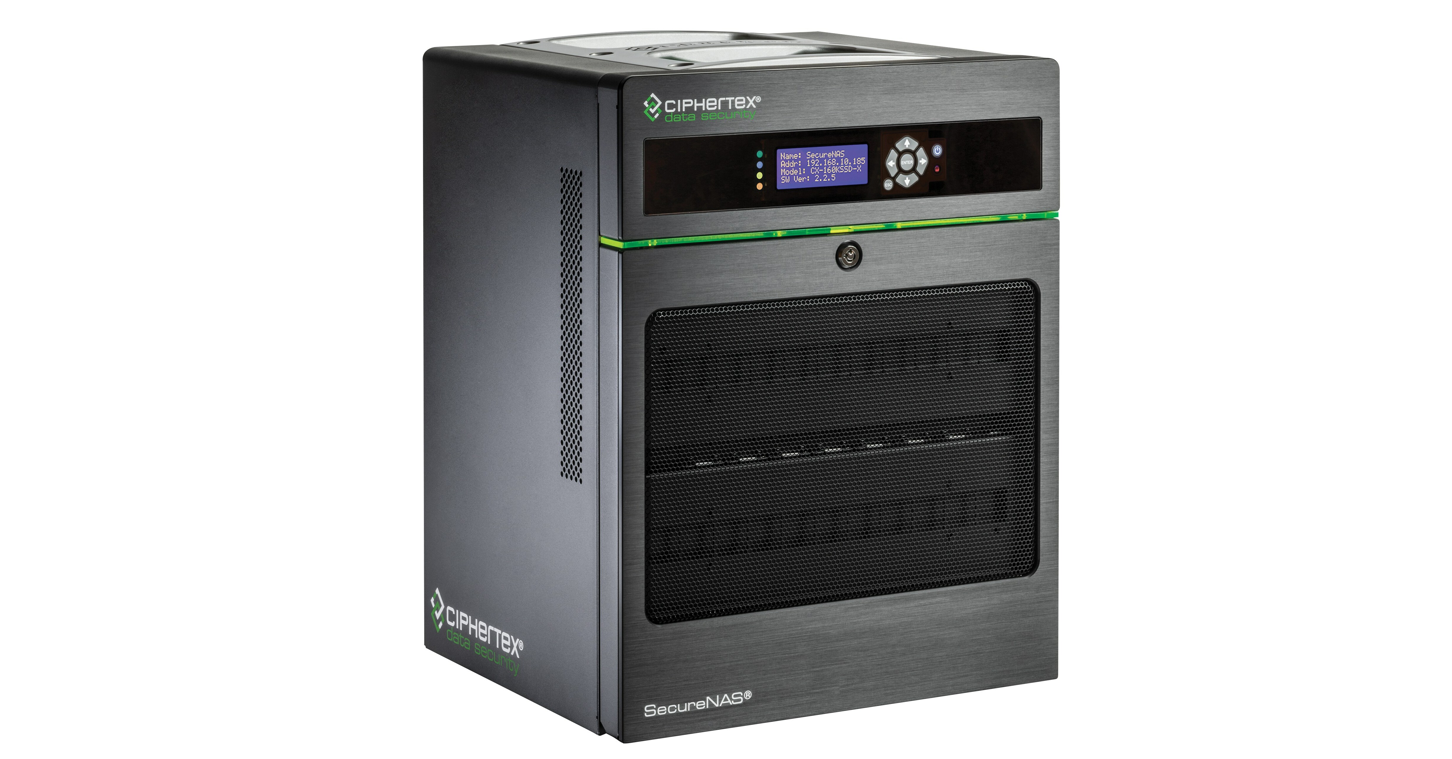 Ciphertex Officially Unveils SecureNAS CX-160KSSD-X with Up To 490 TB ...