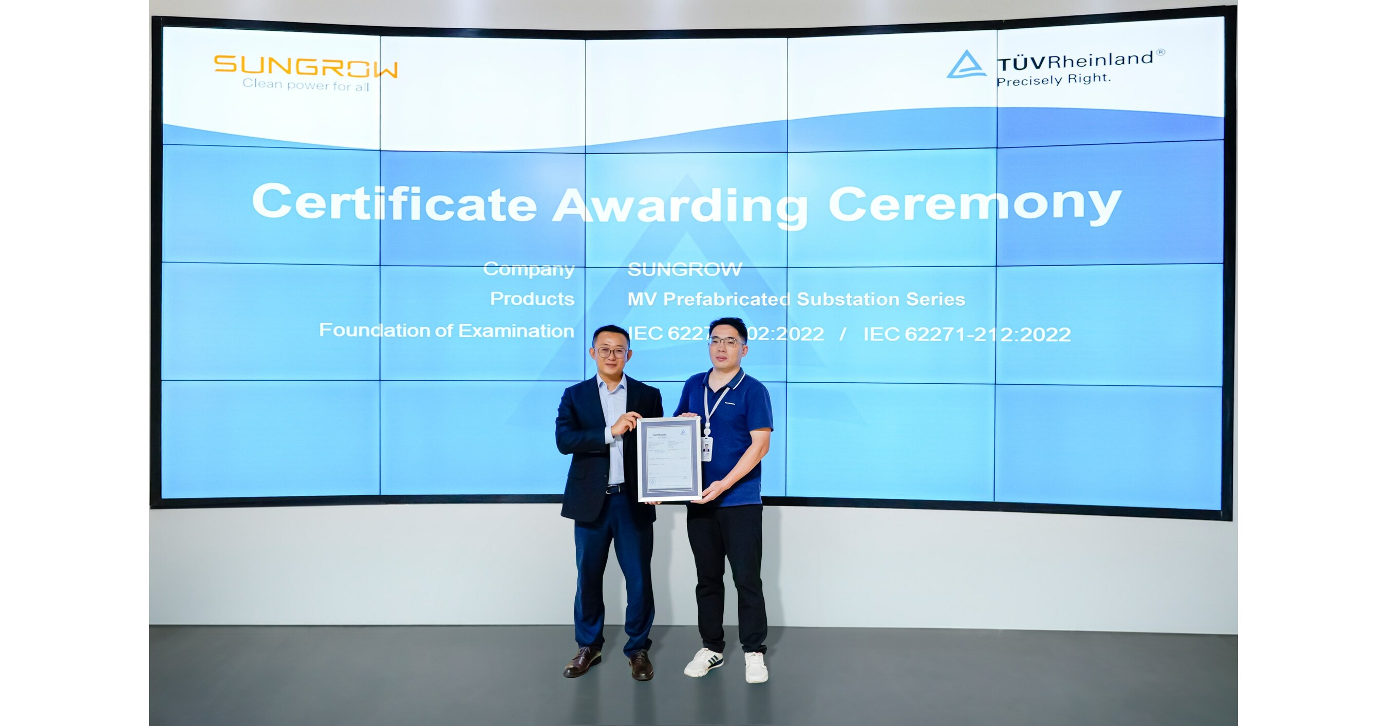 Sungrow's Intelligent MV Stations Successfully Pass IEC62271-202 Testing