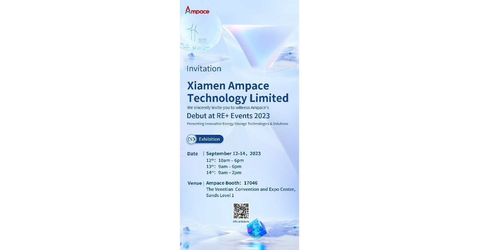 Ampace will showcase new energy storage products at North America's ...